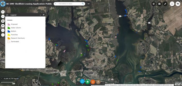 Interactive Map Shows NC Shellfish Leases | Coastal Review