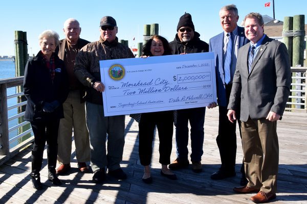 Officials celebrate funding of Sugarloaf Island restoration | Coastal ...