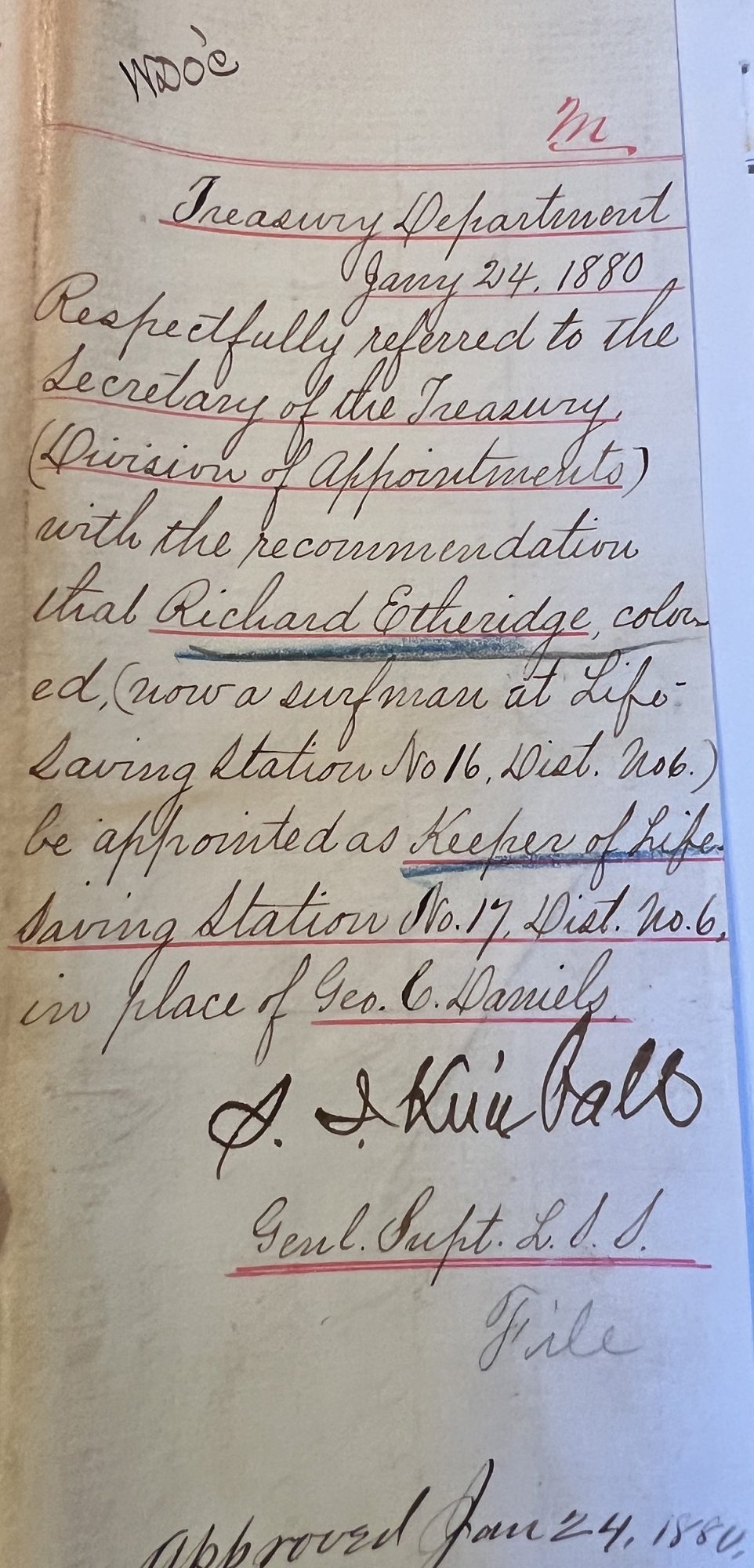 On this day: Etheridge becomes Life-Saving Station Keeper | Coastal Review