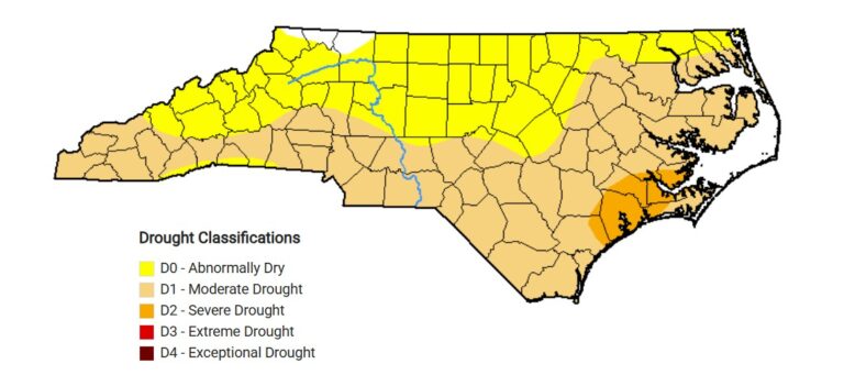 5 eastern NC counties experiencing severe drought | Coastal Review